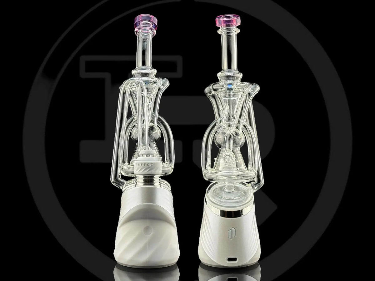 Tricycler Puffco Peak Attachment by Iridescent Glass — RubyPearlCo