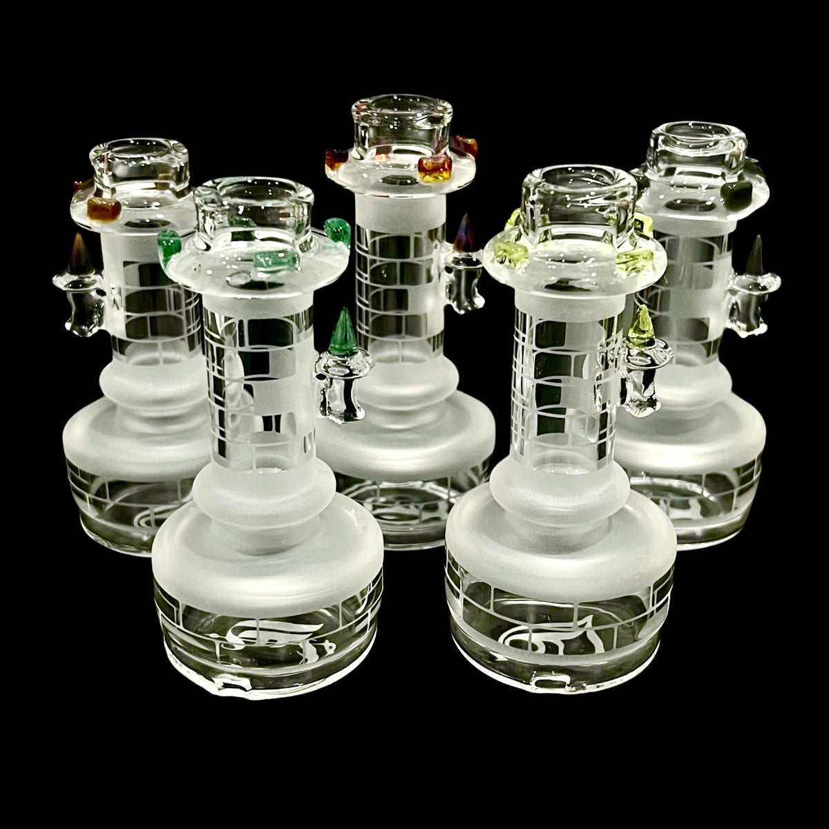 Dry Peak Castle Tops by Jebb Glass — RubyPearlCo