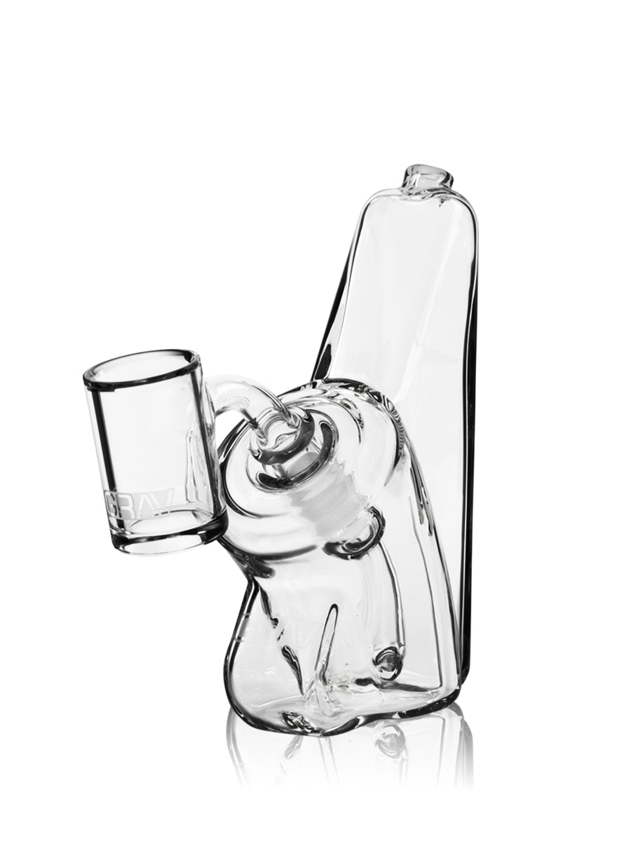 GRAV® WEDGE BUBBLER RIG - CLEAR — RubyPearlCo